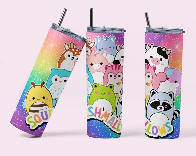 Squishmallow Inspired Tumblers With Personalized Options, 20 Oz Skinny ...