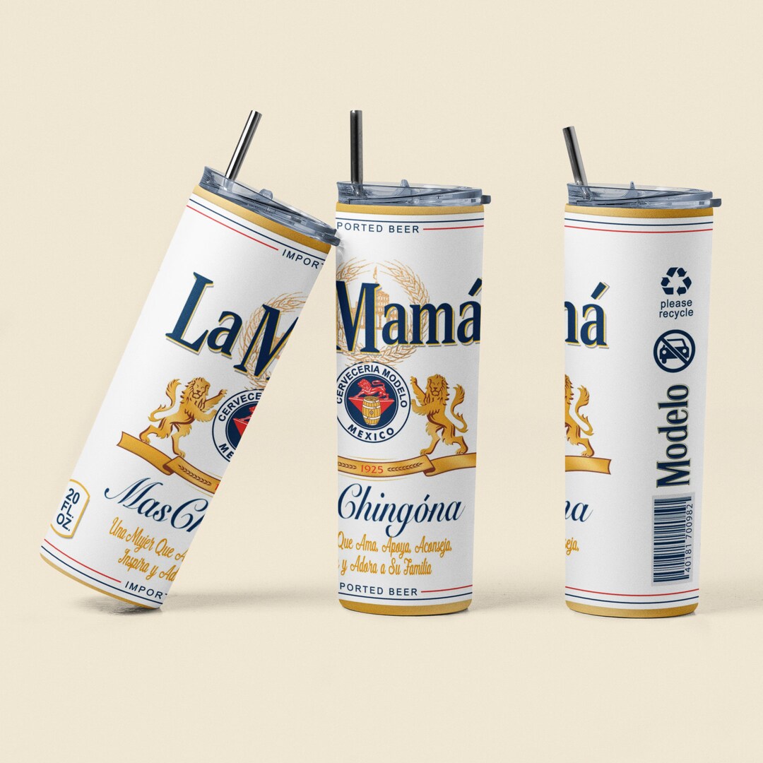 Modelo La Mama Beer Tumbler, Modelo Beer Design 20 Oz Skinny Tumbler ...