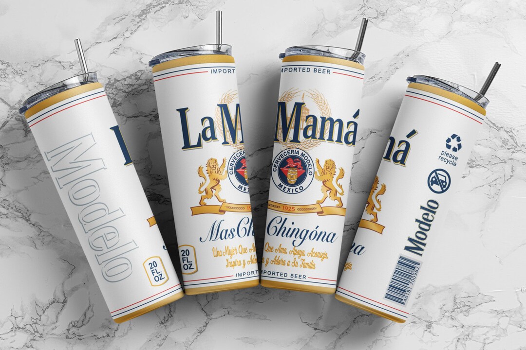 Modelo La Mama Beer Tumbler, Modelo Beer Design 20 Oz Skinny Tumbler ...