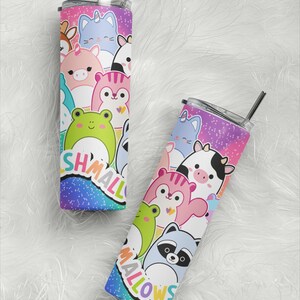 Squishmallow Inspired Tumblers With Personalized Options, 20 Oz Skinny ...