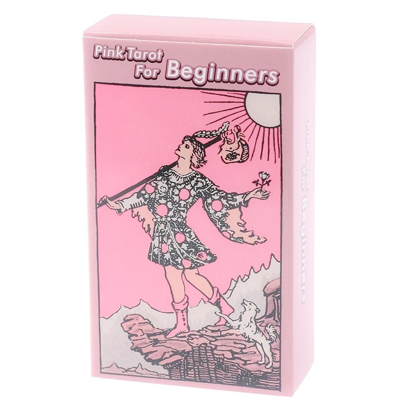 Aesthetic Tarot, Pink Tarot Deck 78 Cards, Tarot Deck for Beginners ...