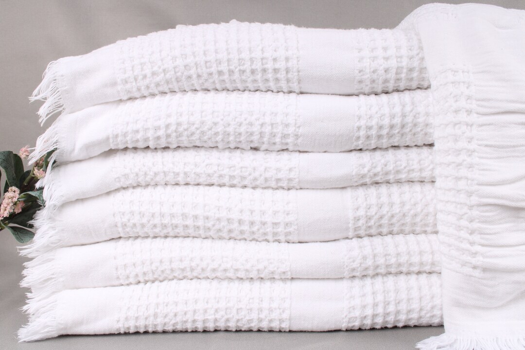 Handwoven Blanket, Wholesale Blankets, White Throw, Waffle Throw, 87x95 ...