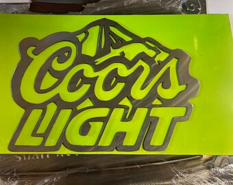 Metal Coors Light Sign - Etsy