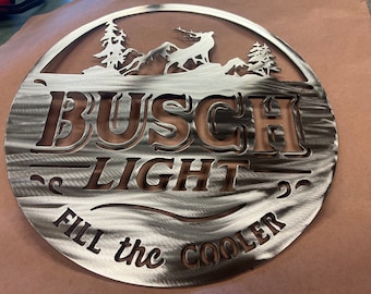 Busch Light Quack One Open Metal Sign, Bar Decor, Wall Hangings, Beer ...