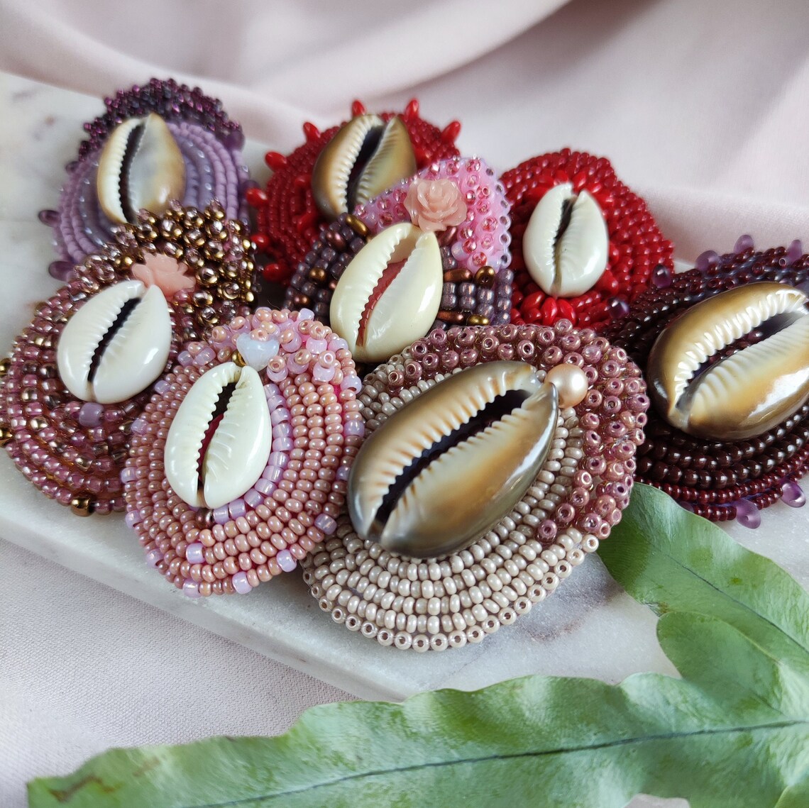 Vulva Brooch, Femininist Statement Jewelry With Cowrie Shell, Handmade ...