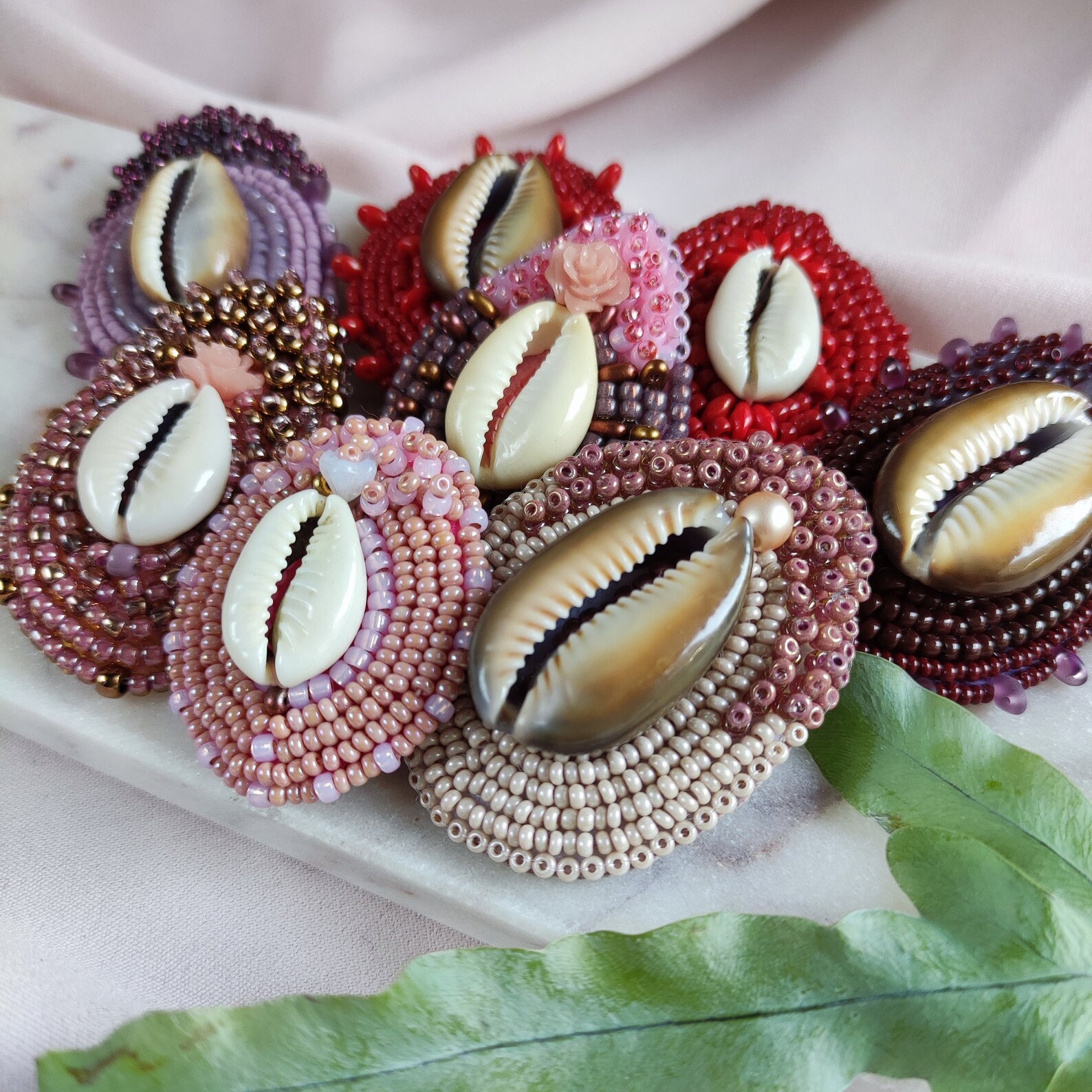 Vulva Brooch, Femininist Statement Jewelry With Cowrie Shell, Handmade ...