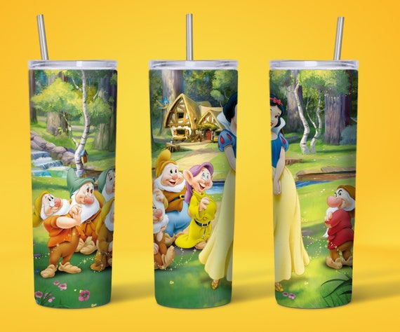 Snow White and the 7 Dwarfs 20 Oz Skinny Tumbler Sublimation - Etsy