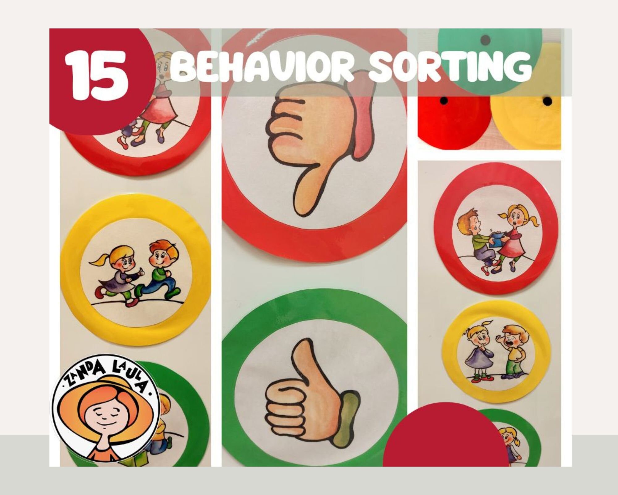 Behavior Sorting Game: Good & Bad Choices - Classroom Printables - Etsy