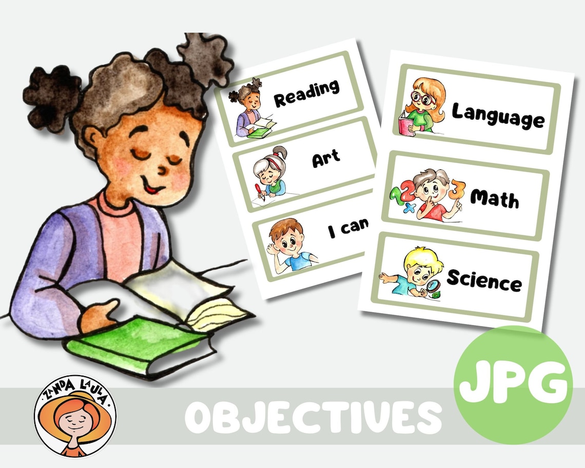 Learning Objectives Display for Kids. Bulletin Board for Learning ...