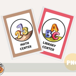 Preschool Learning Center Signs: 16 Printable Classroom Labels - Etsy
