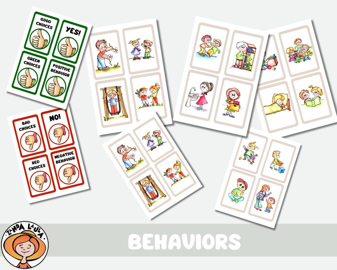 Behavior Sort, Good and Bad Choices, Positive and Negative Behavior ...