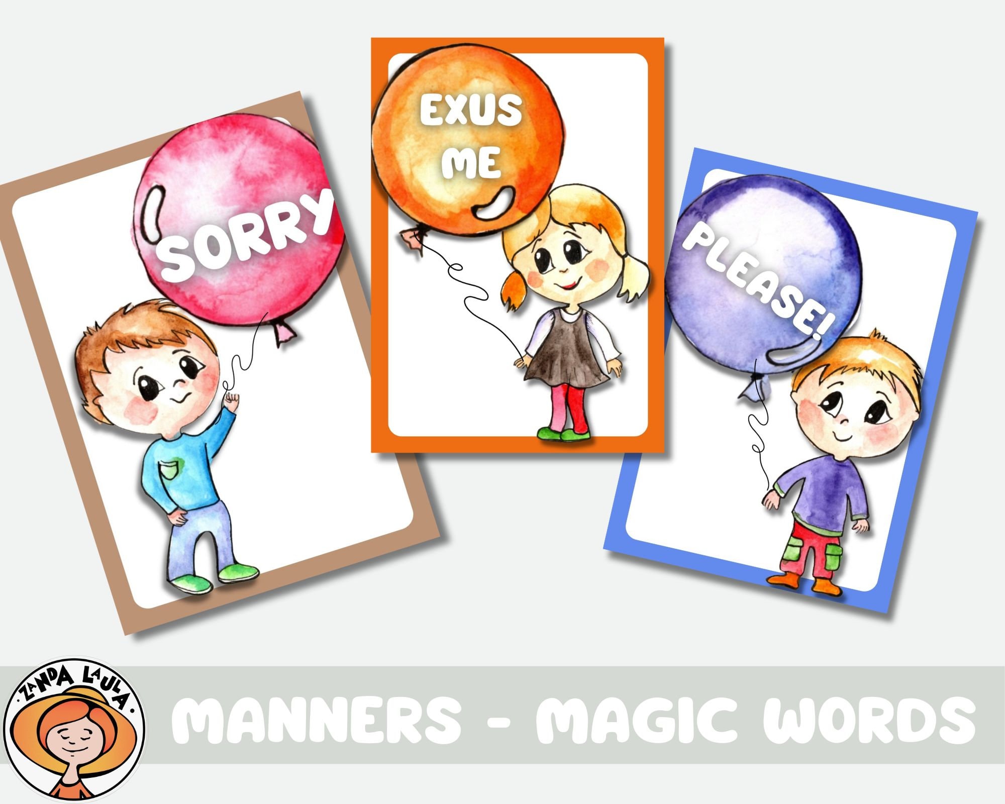 Manners - Magic Words for Kids. Good Manners Activities.positive Words ...