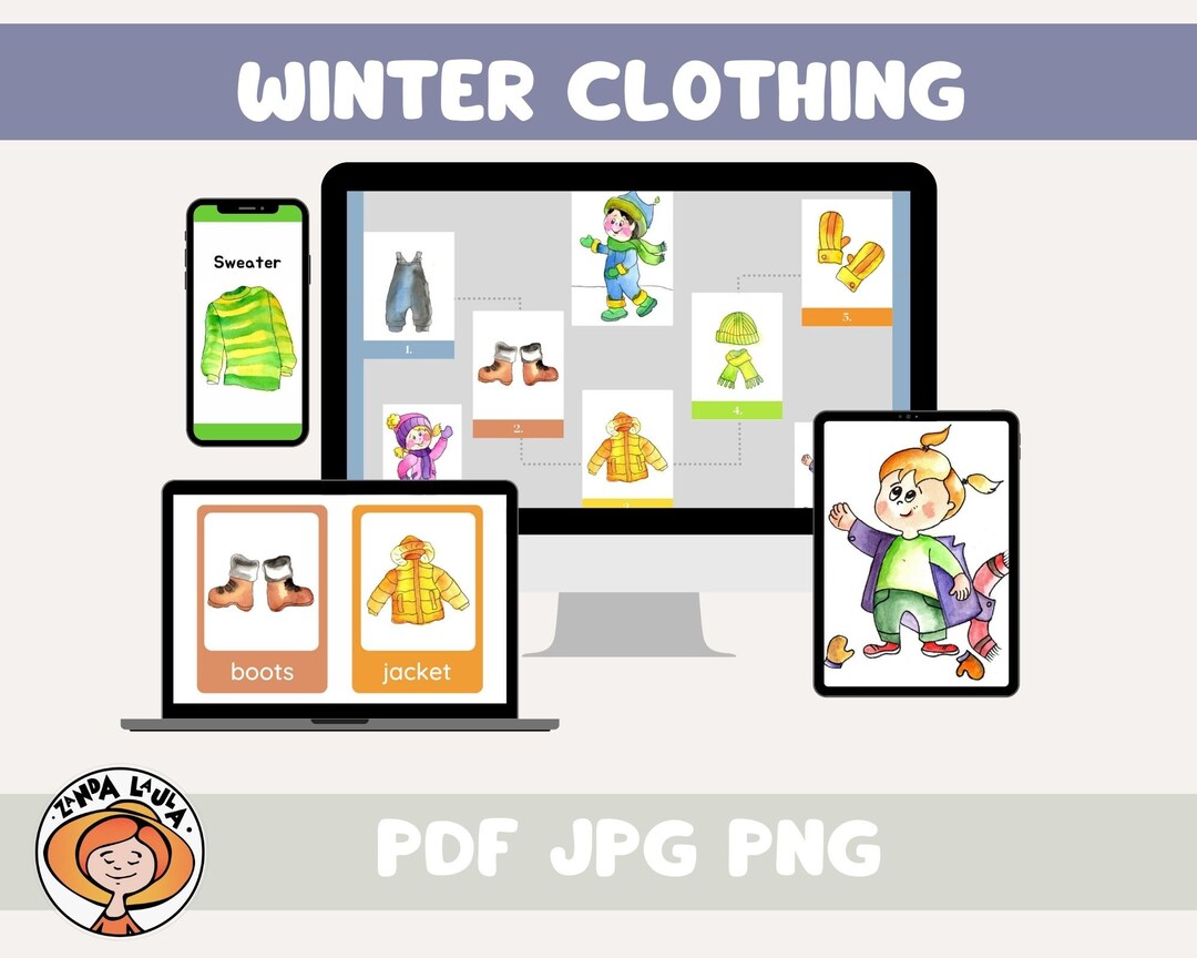 Winter Clothing Chart: Educational Toddler Dressing Guide (digital ...