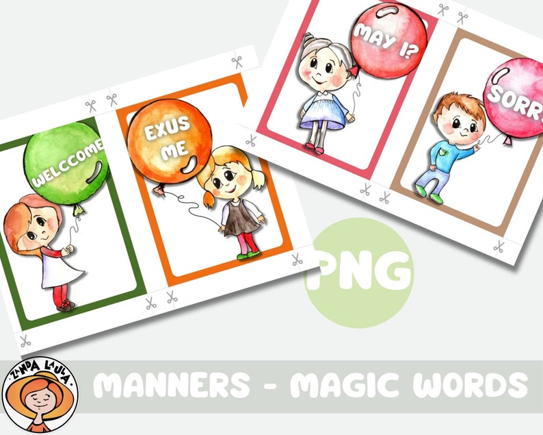 Manners - Magic Words for Kids. Good Manners Activities.positive Words ...