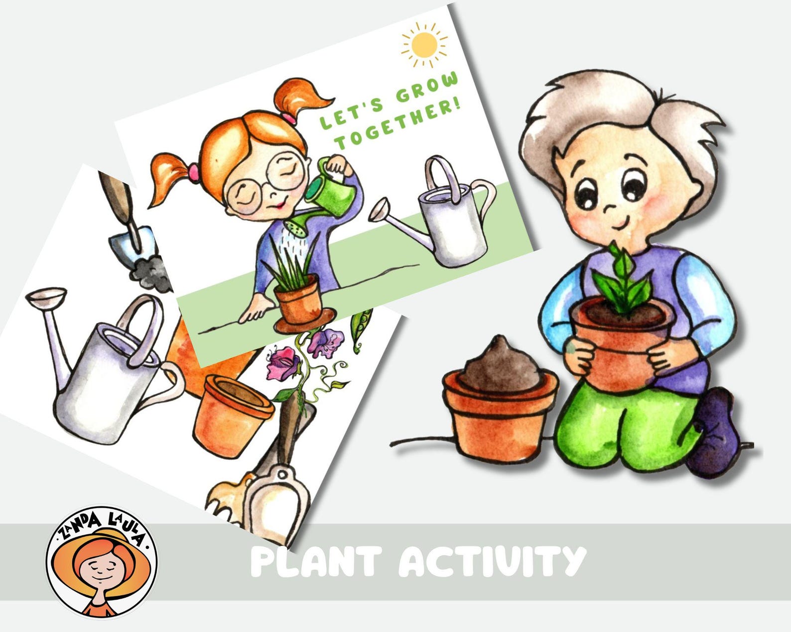 Plant Activity for Kids. Kids Printable Craft Activity. Coloring Page ...