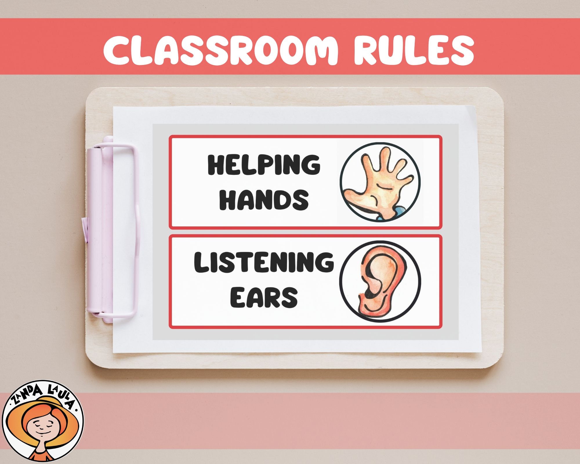 Classroom Rules for for Pre-k, Preschool, and Kindergarten. Class ...