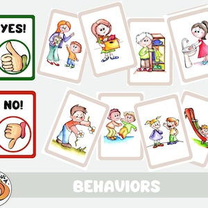 Behavior Sort, Good and Bad Choices, Positive and Negative Behavior ...