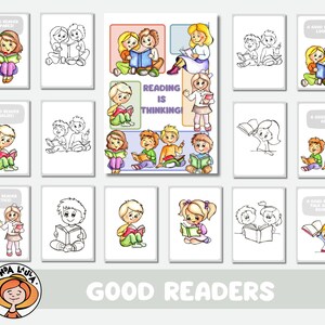 Preschool Beginning Readers. Kindergarten Good Reading Classroom Poster ...