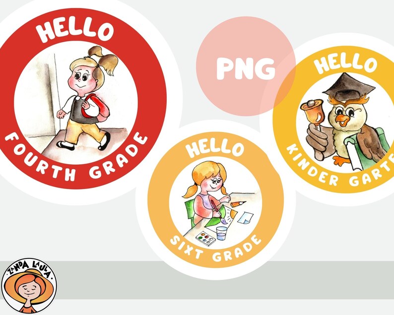 Hello Back to School Bundle, First Day of School, Kindergarten, 1st 2nd ...