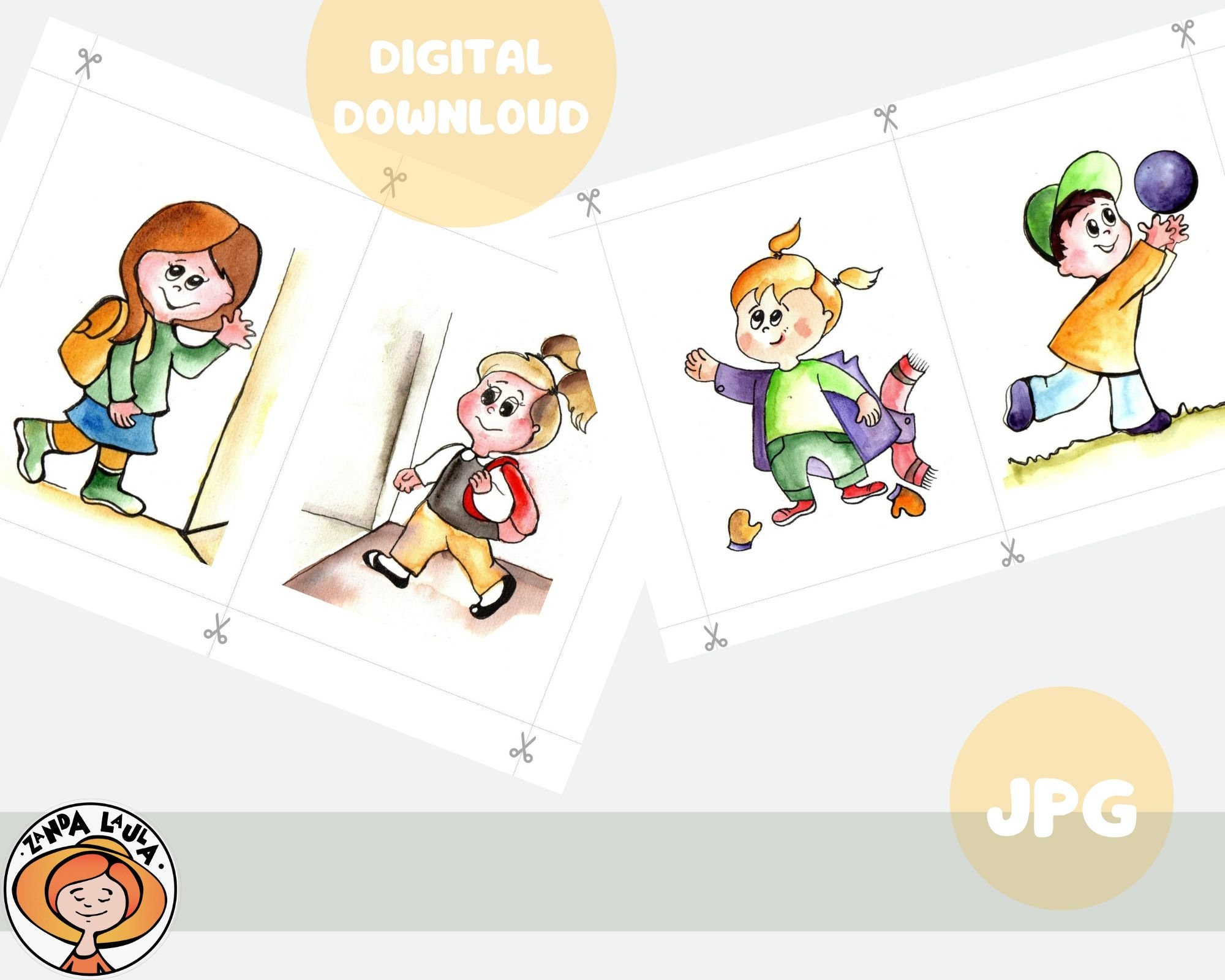 Toddler Daily Routine Chart: Visual Schedule Cards (digital Download ...