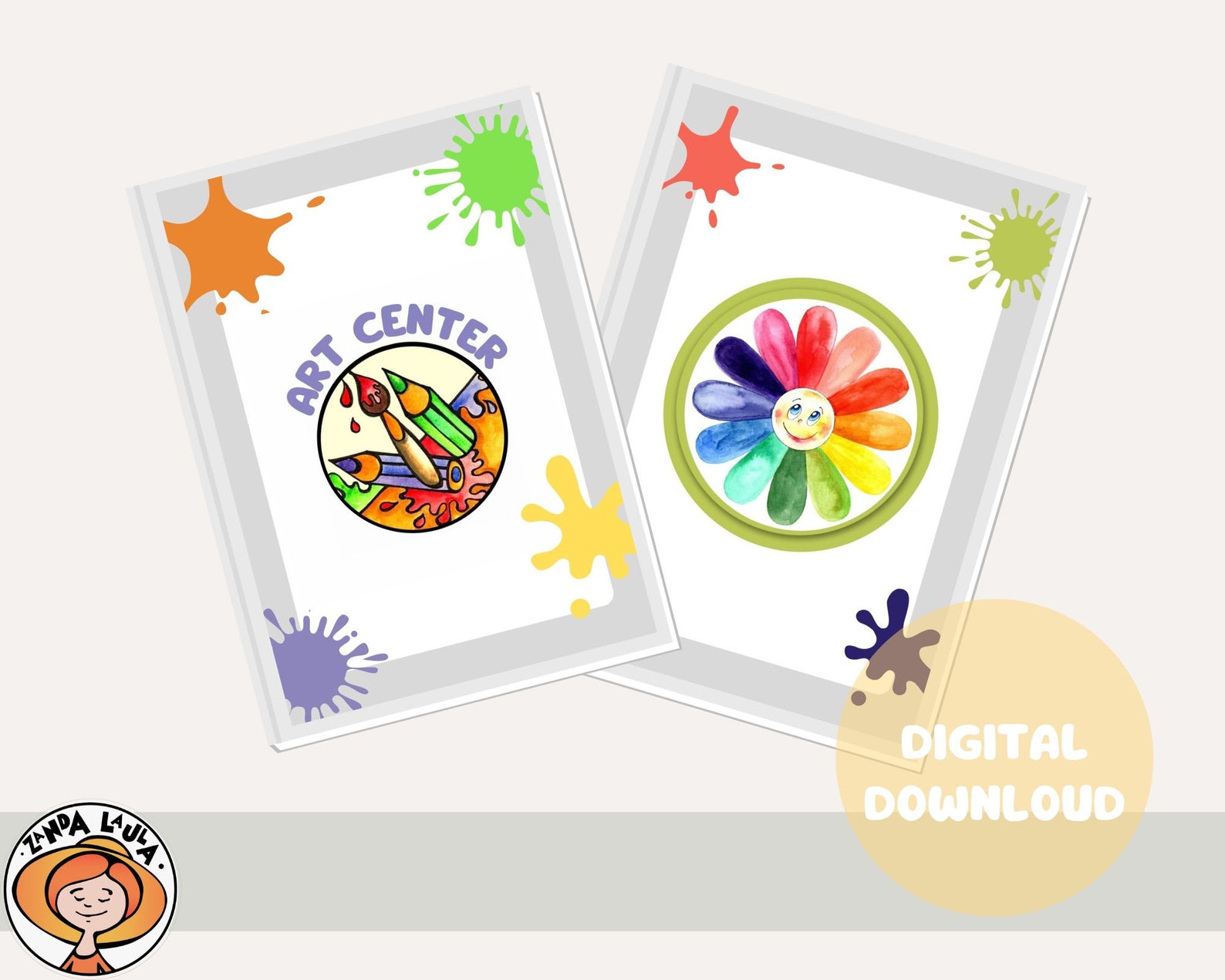 Art Center for Kids, Set of 24 Printable Classroom Labels, Instant ...