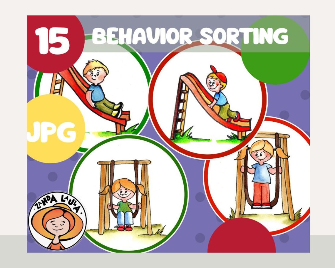 Behavior Sort Cards - Preschool & Kindergarten Printables for Kids ...