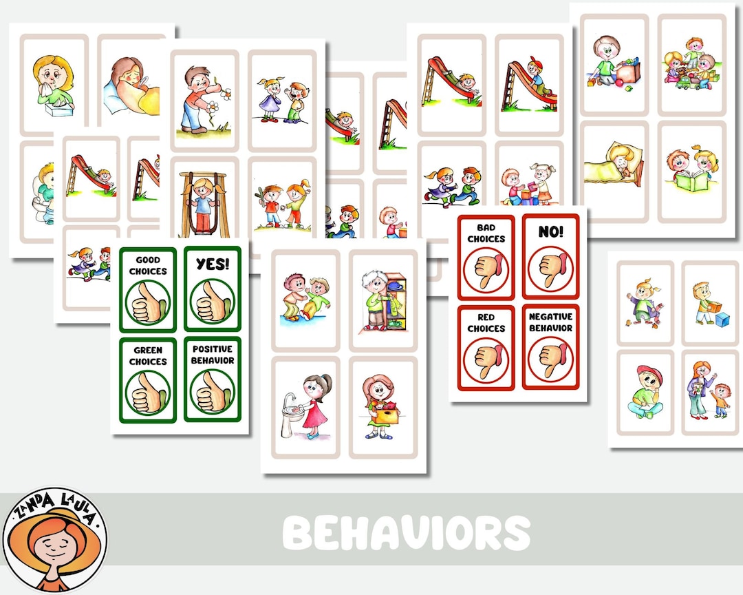 Behavior Sort, Good and Bad Choices, Positive and Negative Behavior ...