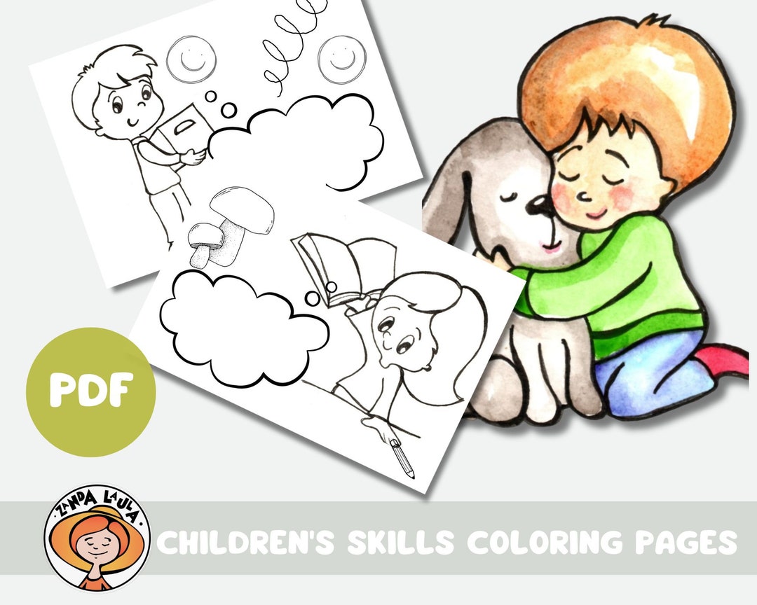 Children's Skills Coloring Pages for Preschool, Daycare, Home Schools ...