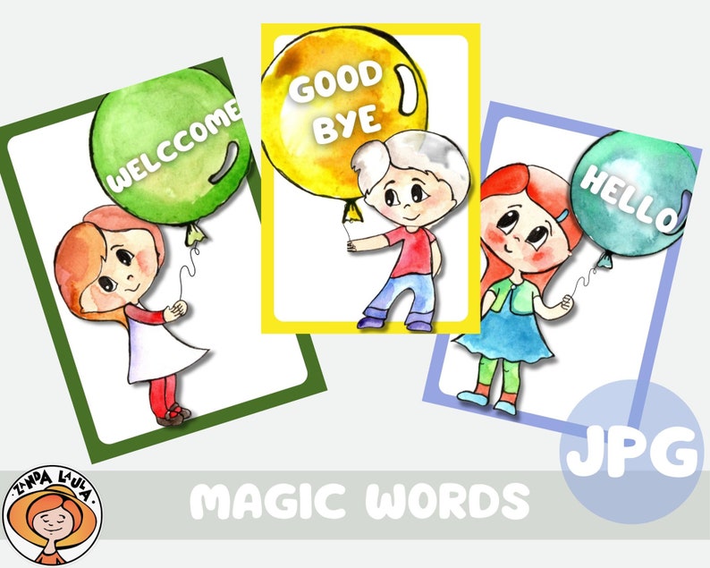 Macic Words Posters for Kids. Classroom Poster Signs. Decor. Visual ...