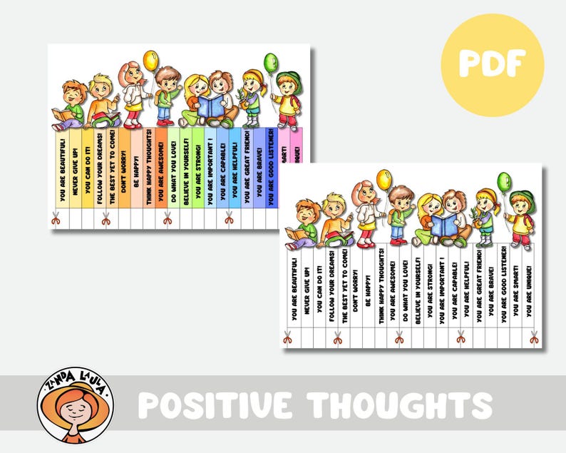 Positive Affirmations Tear-off Poster: School Counseling Office Decor ...