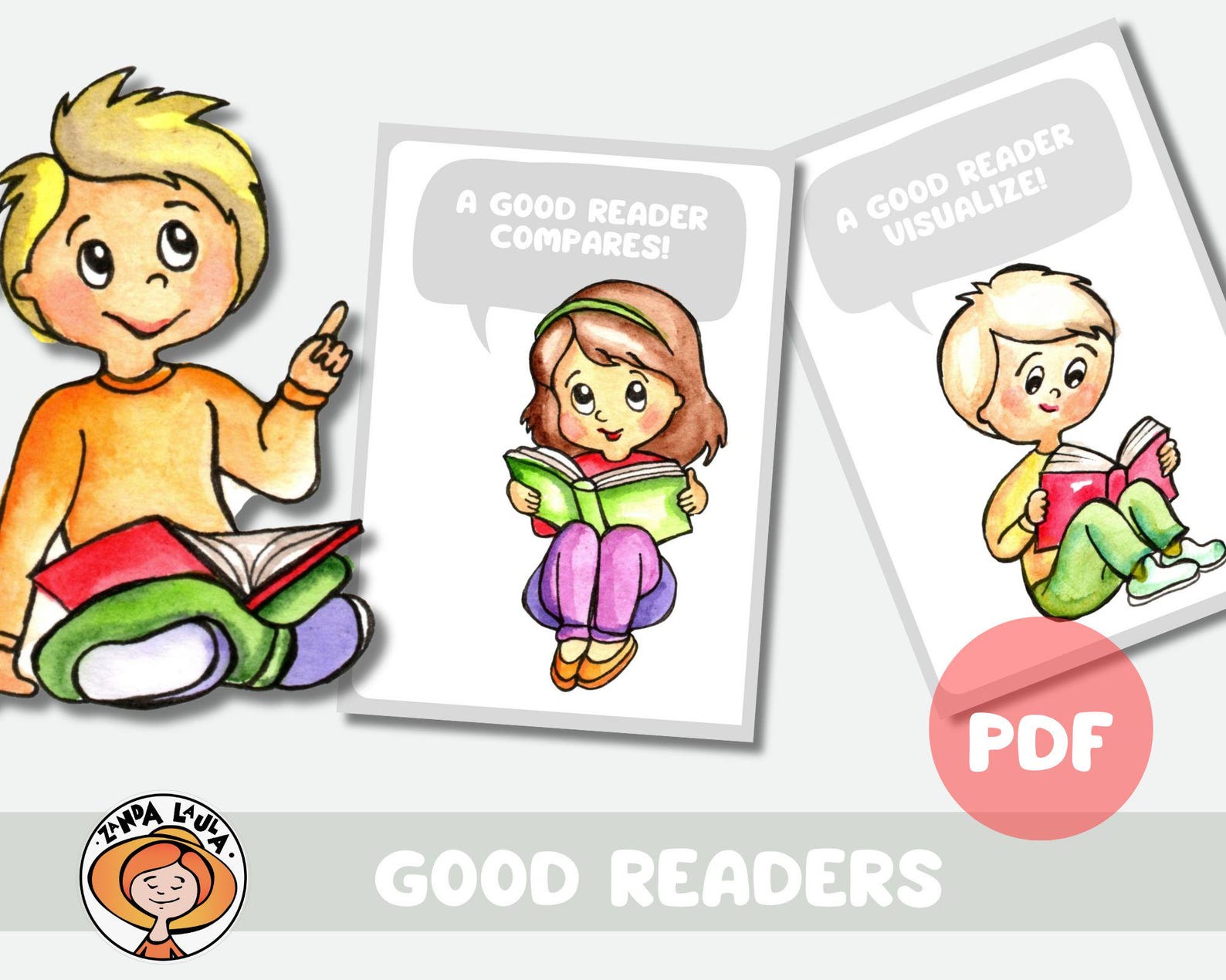 Preschool Beginning Readers. Kindergarten Good Reading Classroom Poster ...
