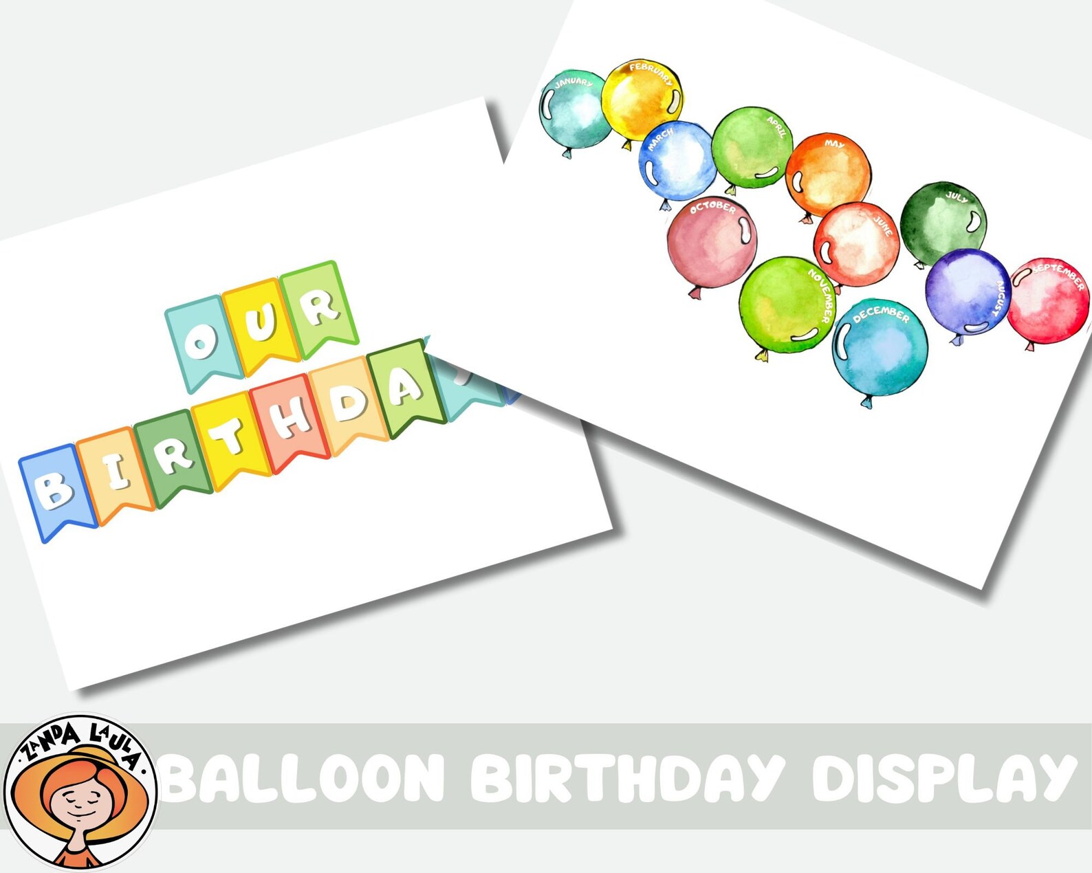 Balloon Birthday Classroom Display: Printable Bulletin Board (PDF, JPG ...