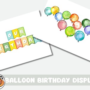 Balloon Birthday Classroom Display: Printable Bulletin Board (PDF, JPG ...