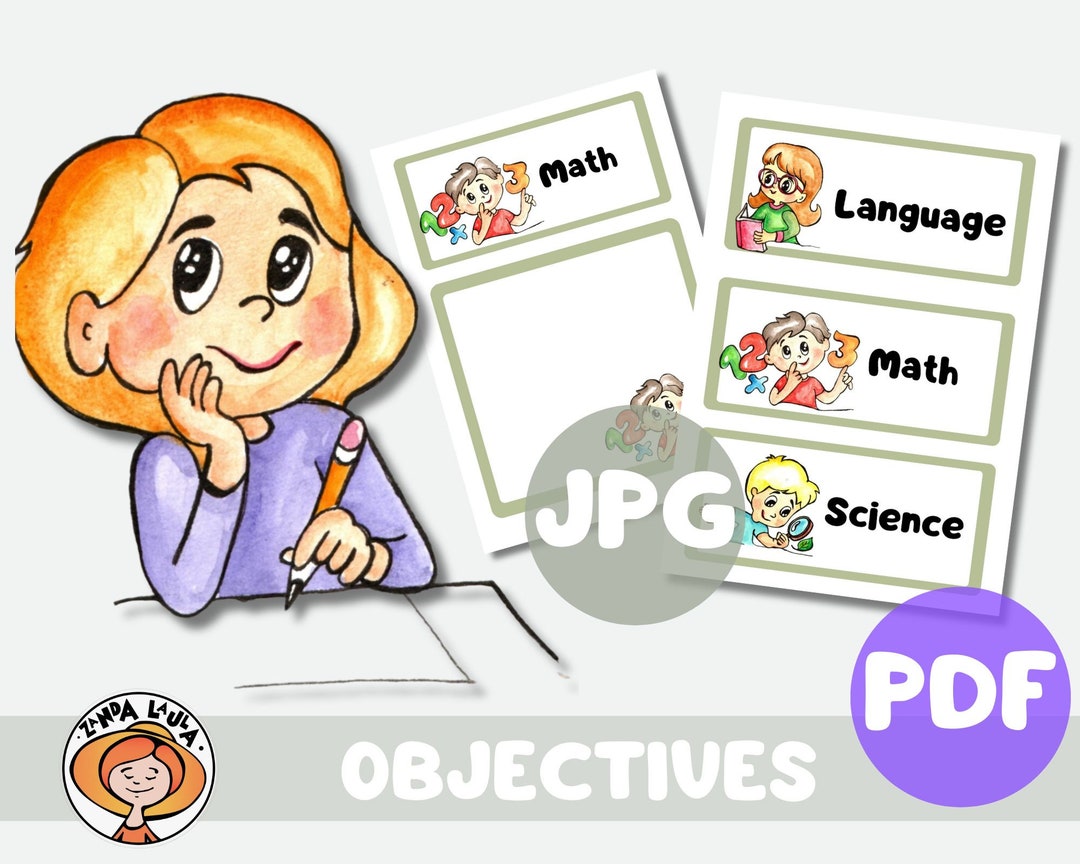 Learning Objectives Display for Kids. Bulletin Board for Learning ...