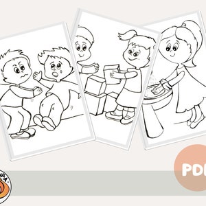 Classrom Rules Coloring Pages for Kids,10 Best Preschool Printables ...