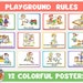 Playground Safety Rules Posters: Colorful Kids Play Signs (JPG, PDF) - Etsy