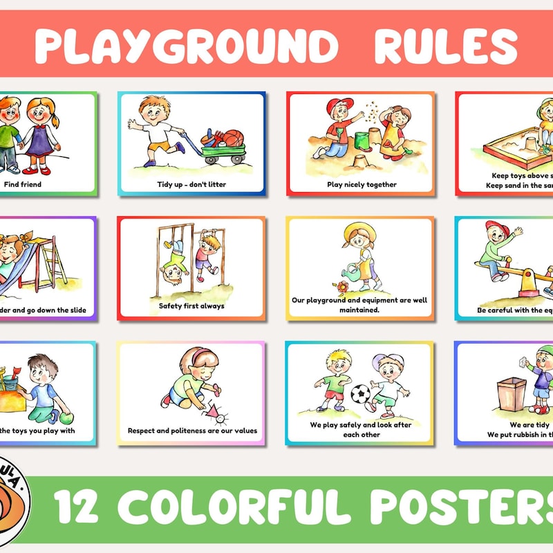 Kids Safety Posters - Etsy