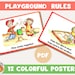 Playground Safety Rules Posters: Colorful Kids Play Signs (JPG, PDF) - Etsy