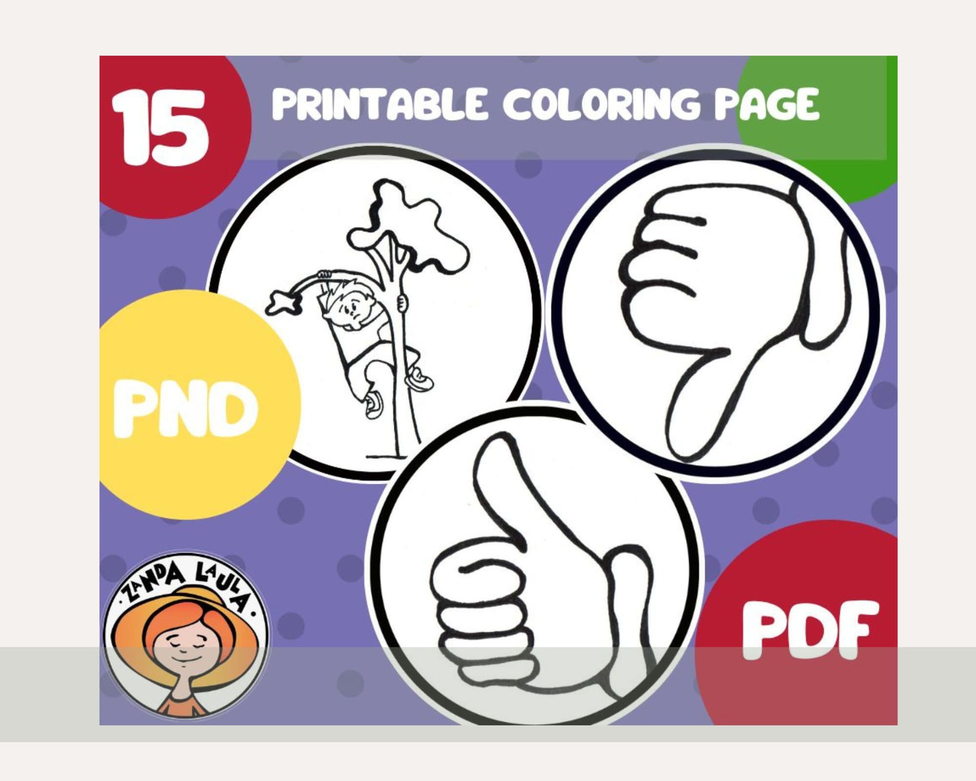 15 Coloring Page for Kids. Good and Bad Choices. Positive and Negative ...
