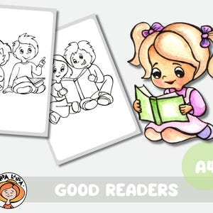 Preschool Beginning Readers. Kindergarten Good Reading Classroom Poster ...