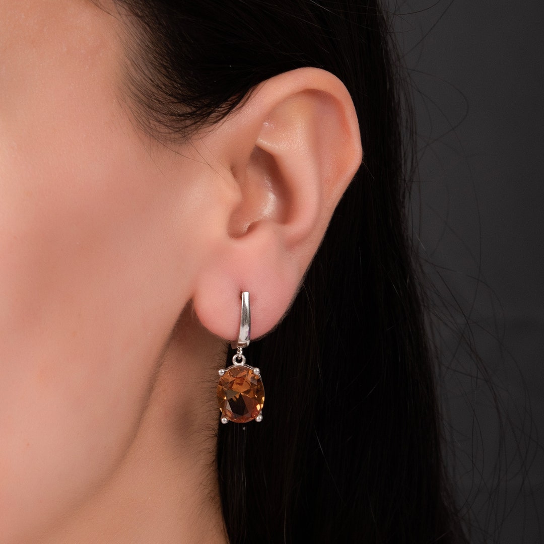 Zultanite Earrings, Sultanite Earrings, Zultanit Earrings, Oval Cut ...