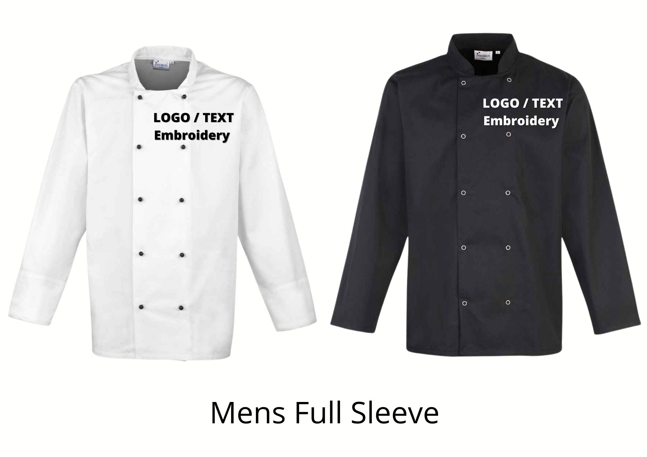 Personalised Chef Jacket Custom Chef Embroidery Name Text - Etsy