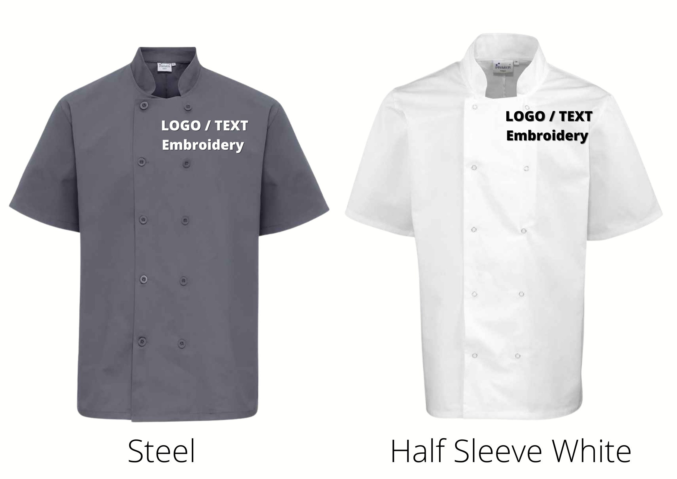 Personalised Chef Jacket Custom Chef Embroidery Name Text - Etsy