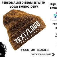 Custom Leather Patch Knit Beanie Design Your Own Personalized Beanie With Company Logo Unisex ...