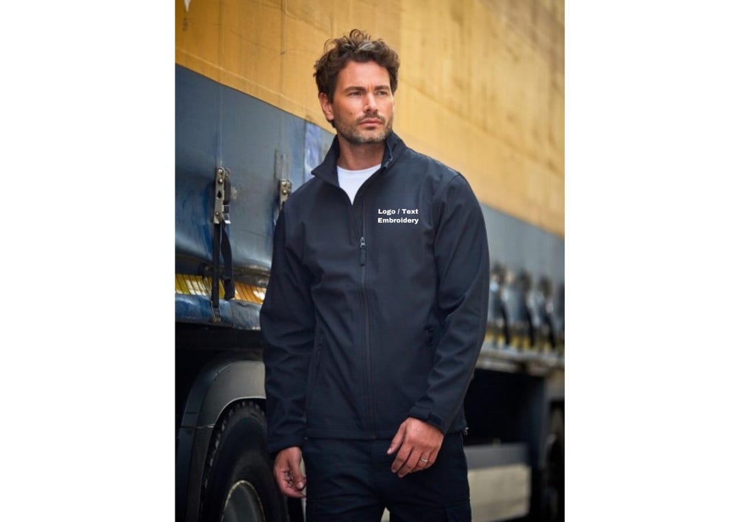 Personalized Embroidered Soft Shell Jacket, Custom Workwear - Etsy