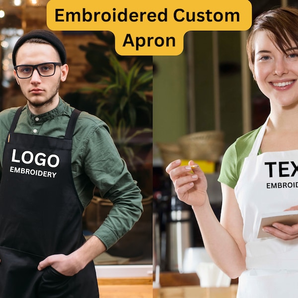 Custom Logo Apron - Etsy