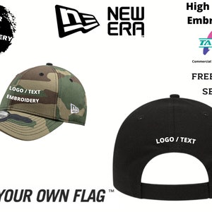Custom Embroidered New Era/new Era Custom Logo Text Stitching ...