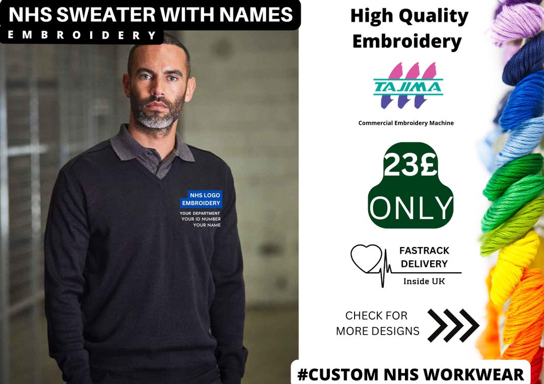 Mens NHS Sweater /NHS Uniforms/nhs Uk / Nhs Staff Uniforms/nhs Workwear ...