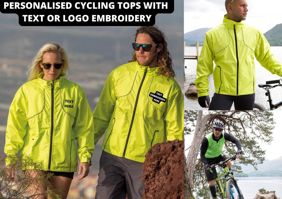 Personalised Cycling Track Jacket With Text/logo/name Printing ...