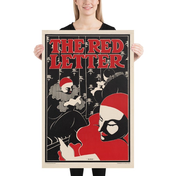 The Red Letter Poster - Etsy